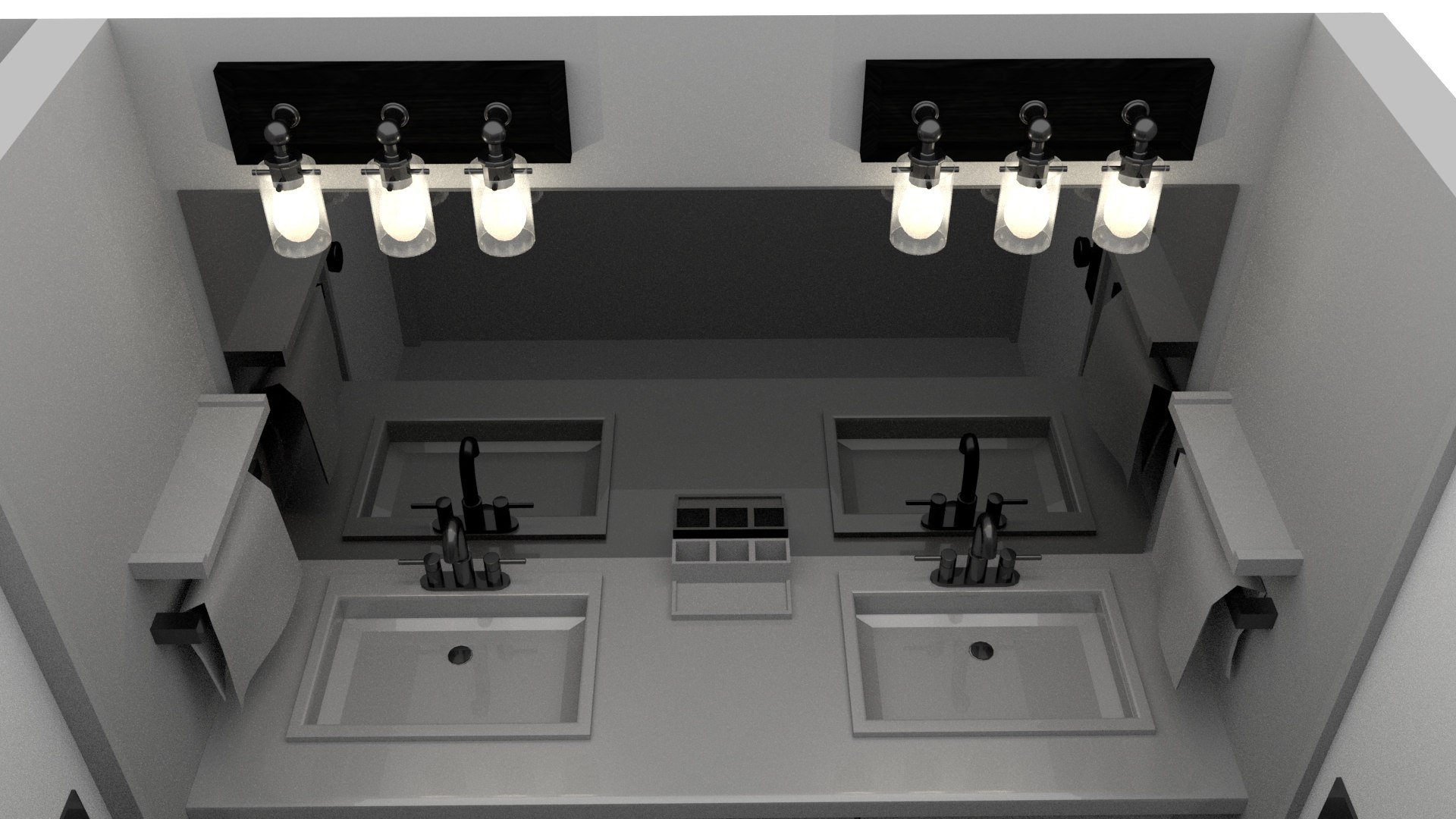 3D Simple Bathroom Set model - TurboSquid 2094471