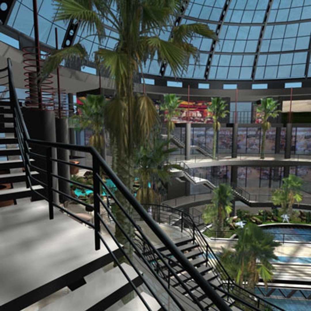 3d Atrium Hall Store