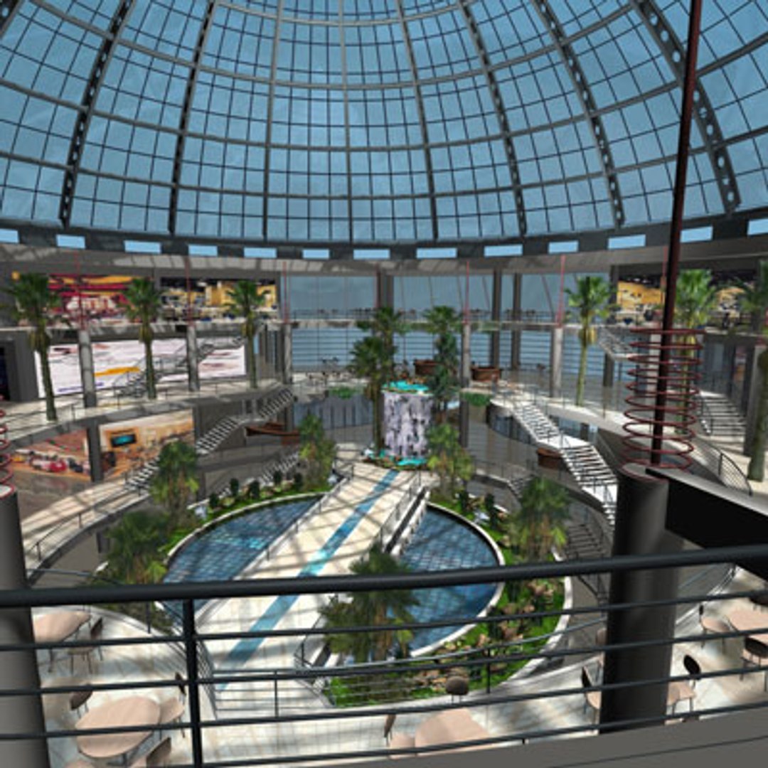 3d Atrium Hall Store