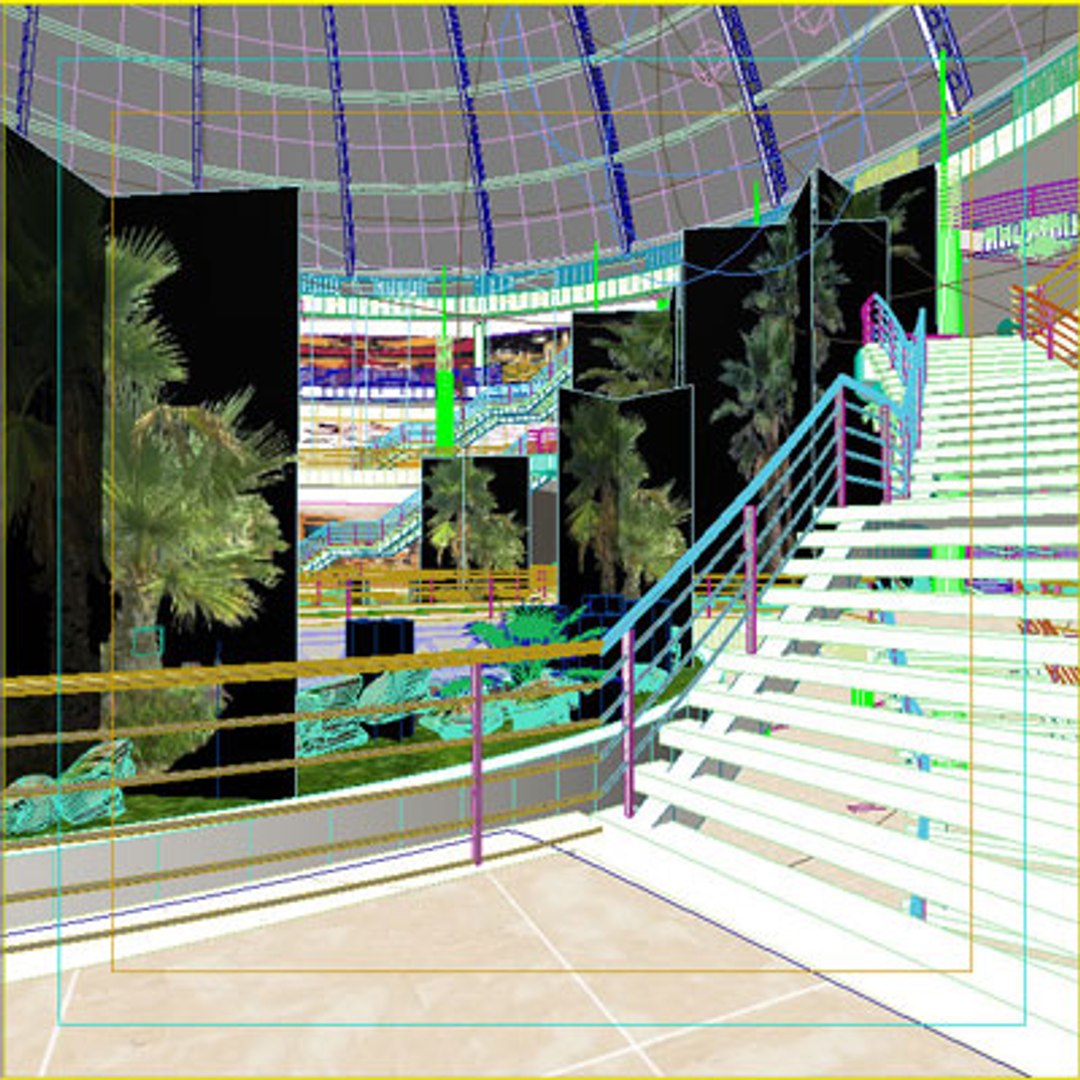 3d Atrium Hall Store