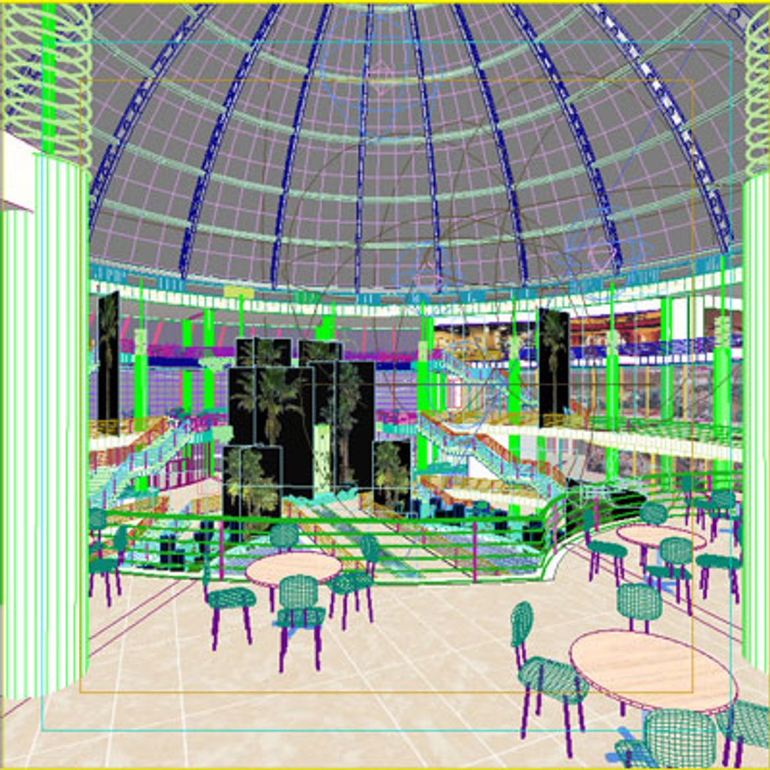3d Atrium Hall Store