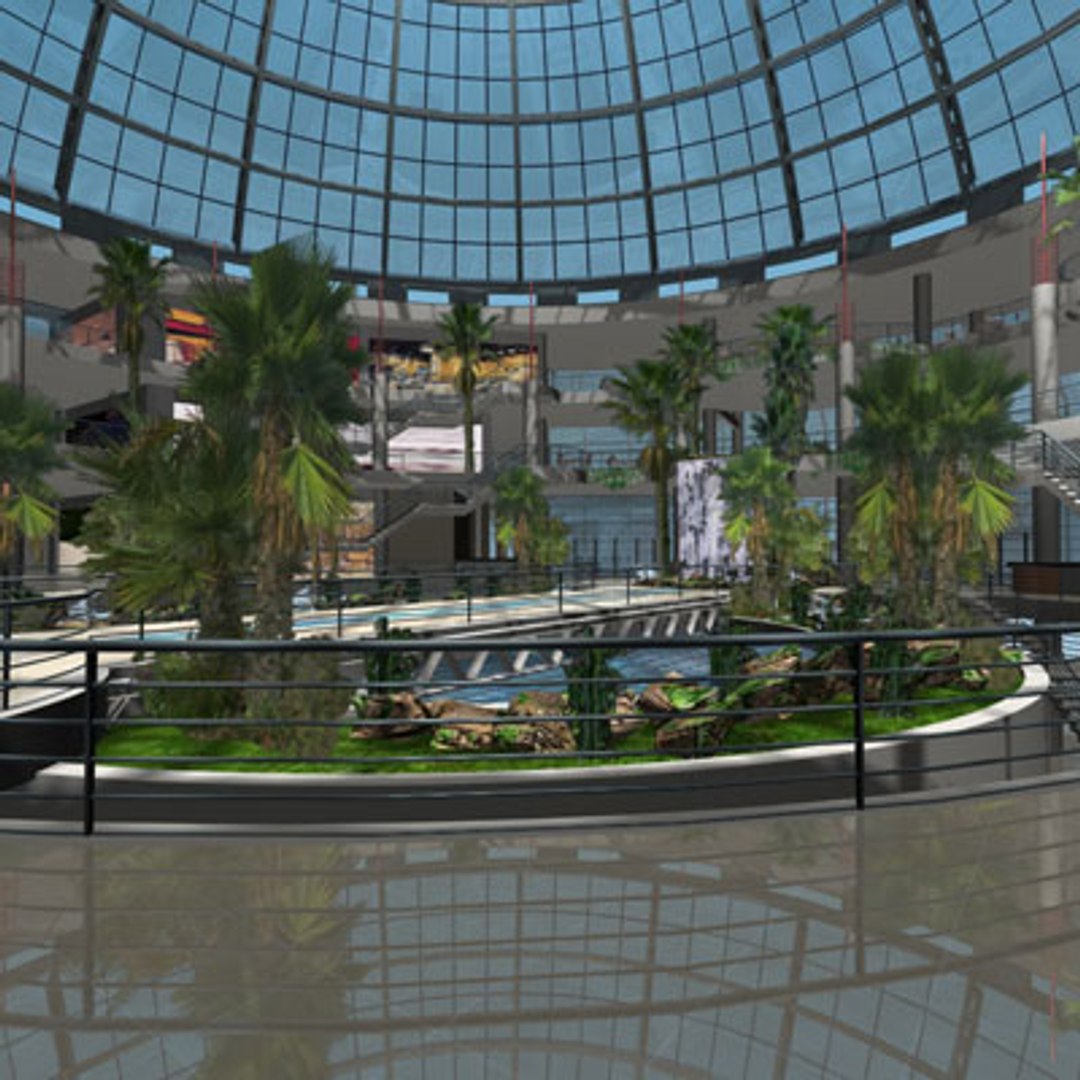 3d Atrium Hall Store