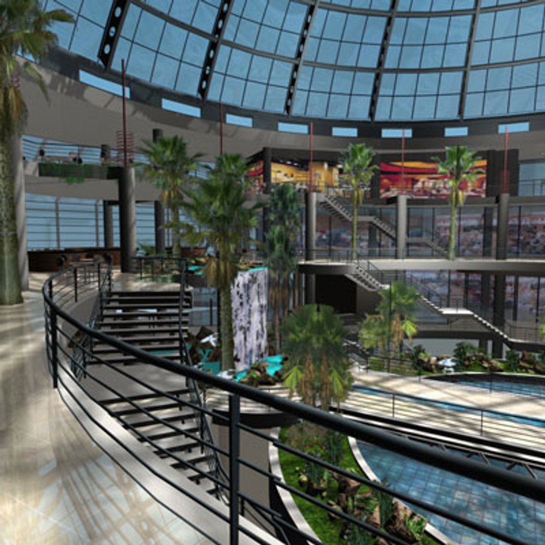 3d Atrium Hall Store