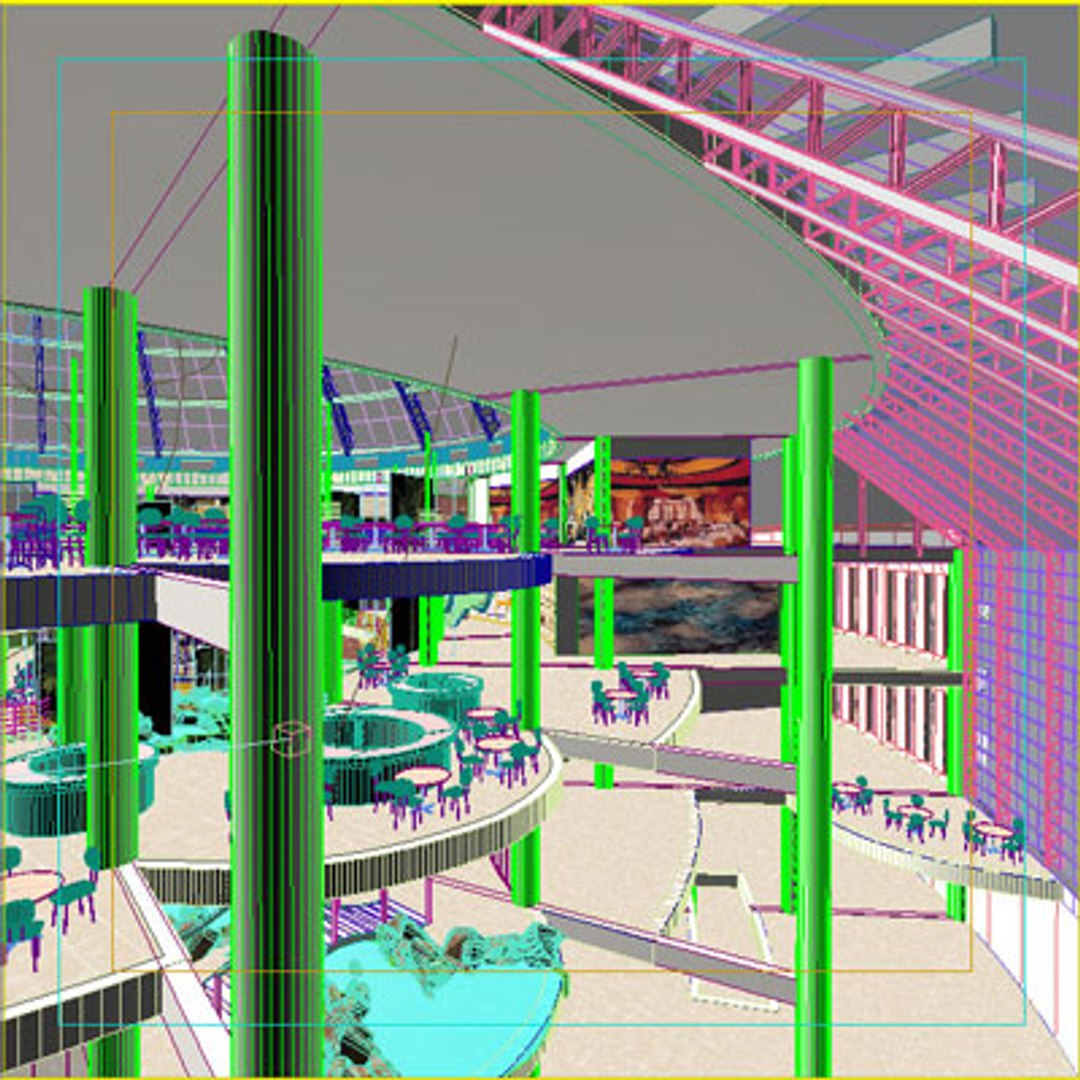 3d Atrium Hall Store