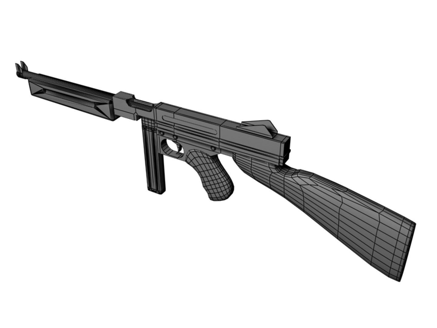 3d Model Of Tommy Gun
