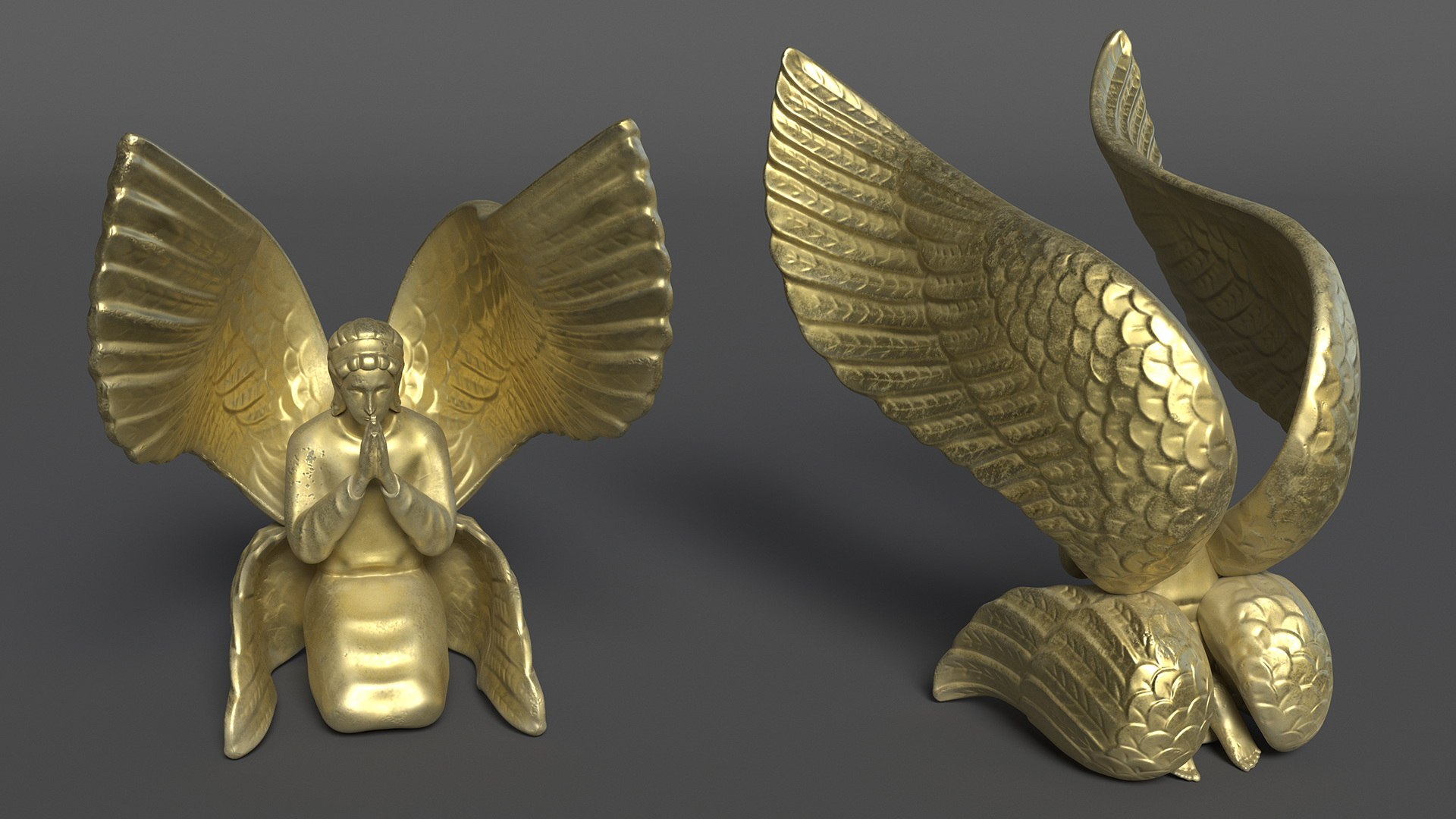 Praying Seraph Figure For 3D Print 3D - TurboSquid 2285151