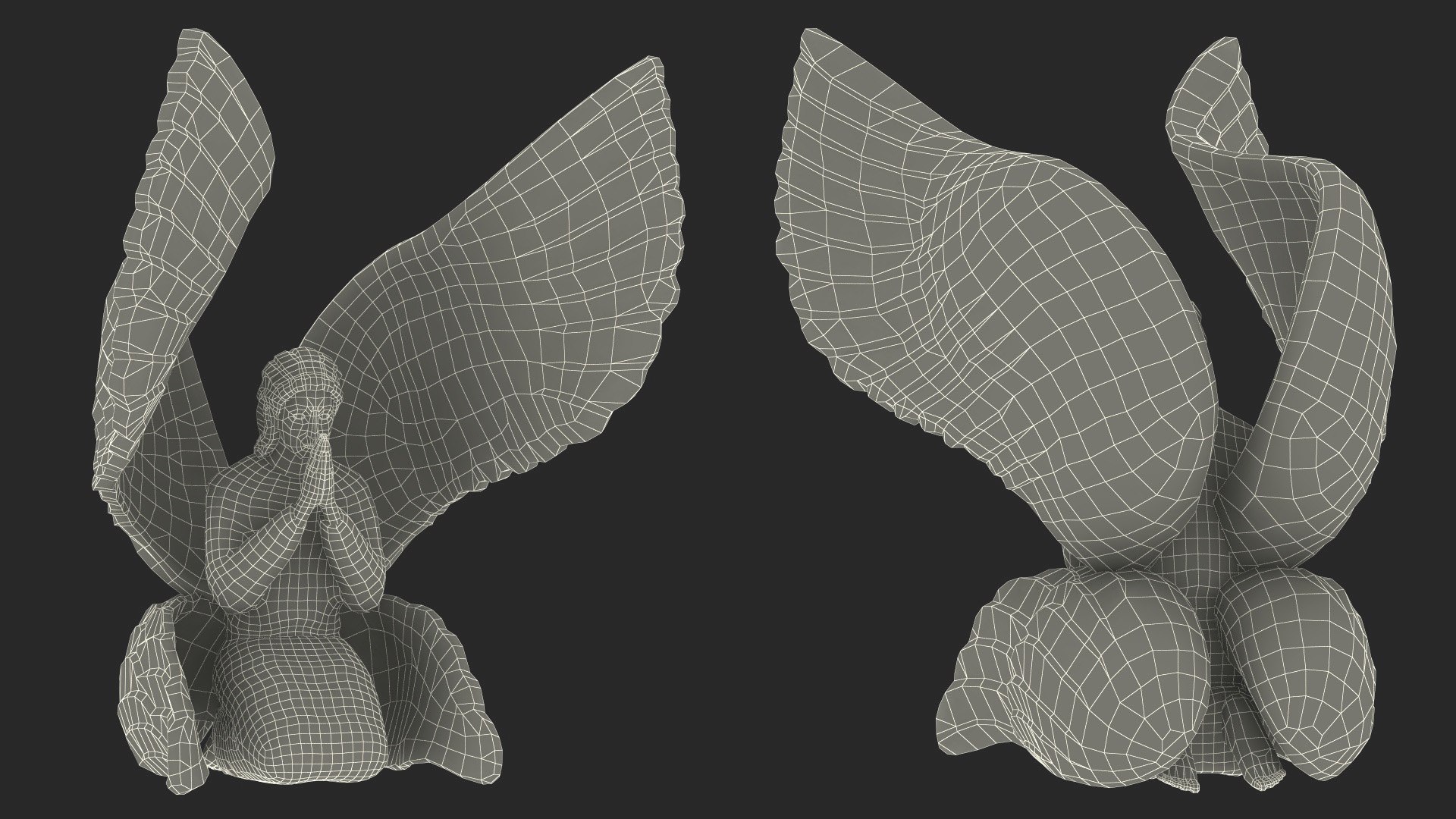 Praying Seraph Figure For 3D Print 3D - TurboSquid 2285151