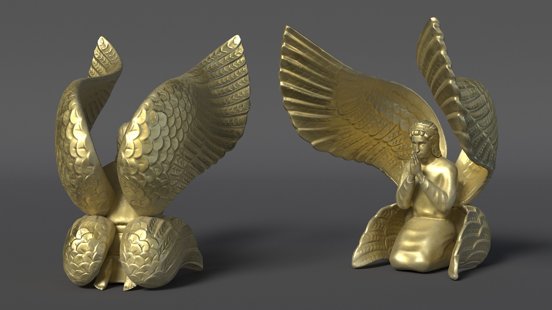 Praying Seraph Figure For 3D Print 3D - TurboSquid 2285151