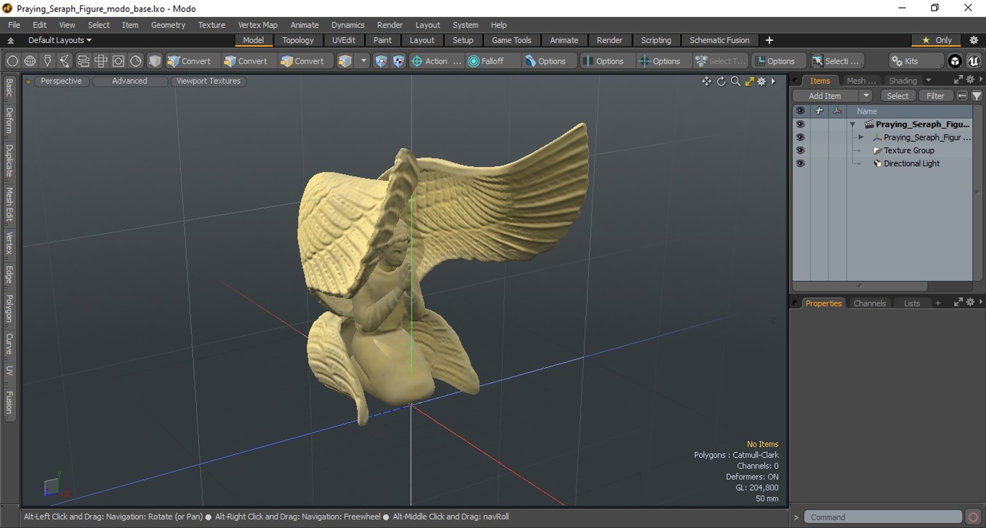 Praying Seraph Figure For 3D Print 3D - TurboSquid 2285151