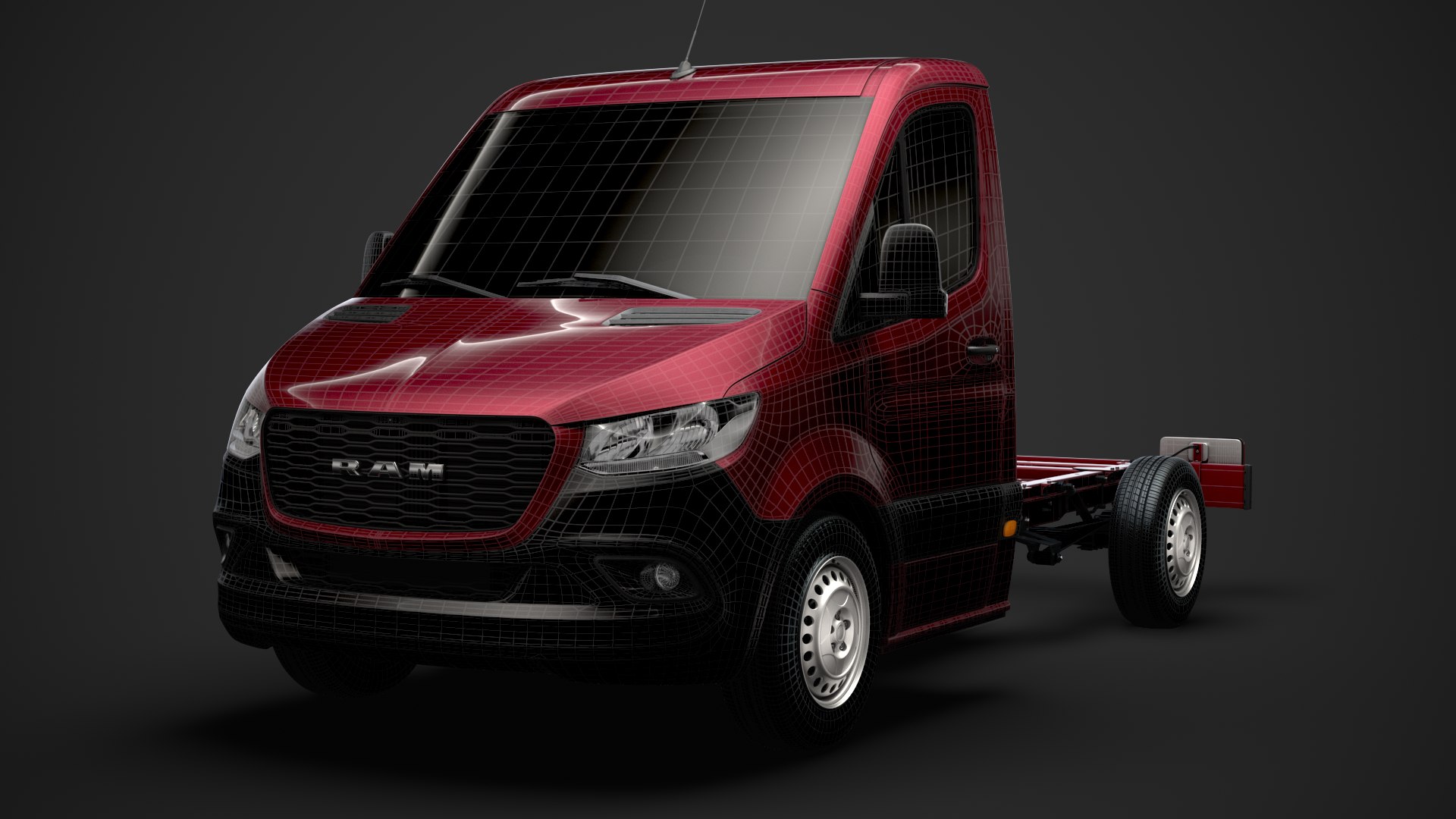 Ram sprinter chassis single 3D model - TurboSquid 1459200
