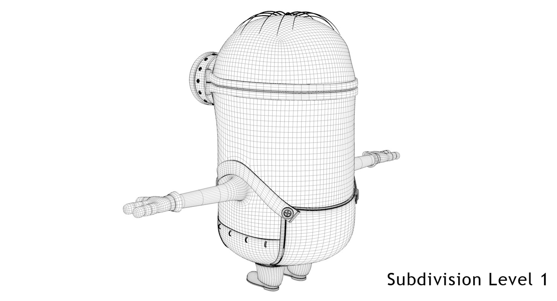 Minion Film Cartoon 3d Model