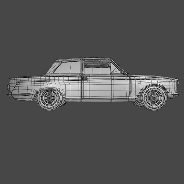 3d model classic car