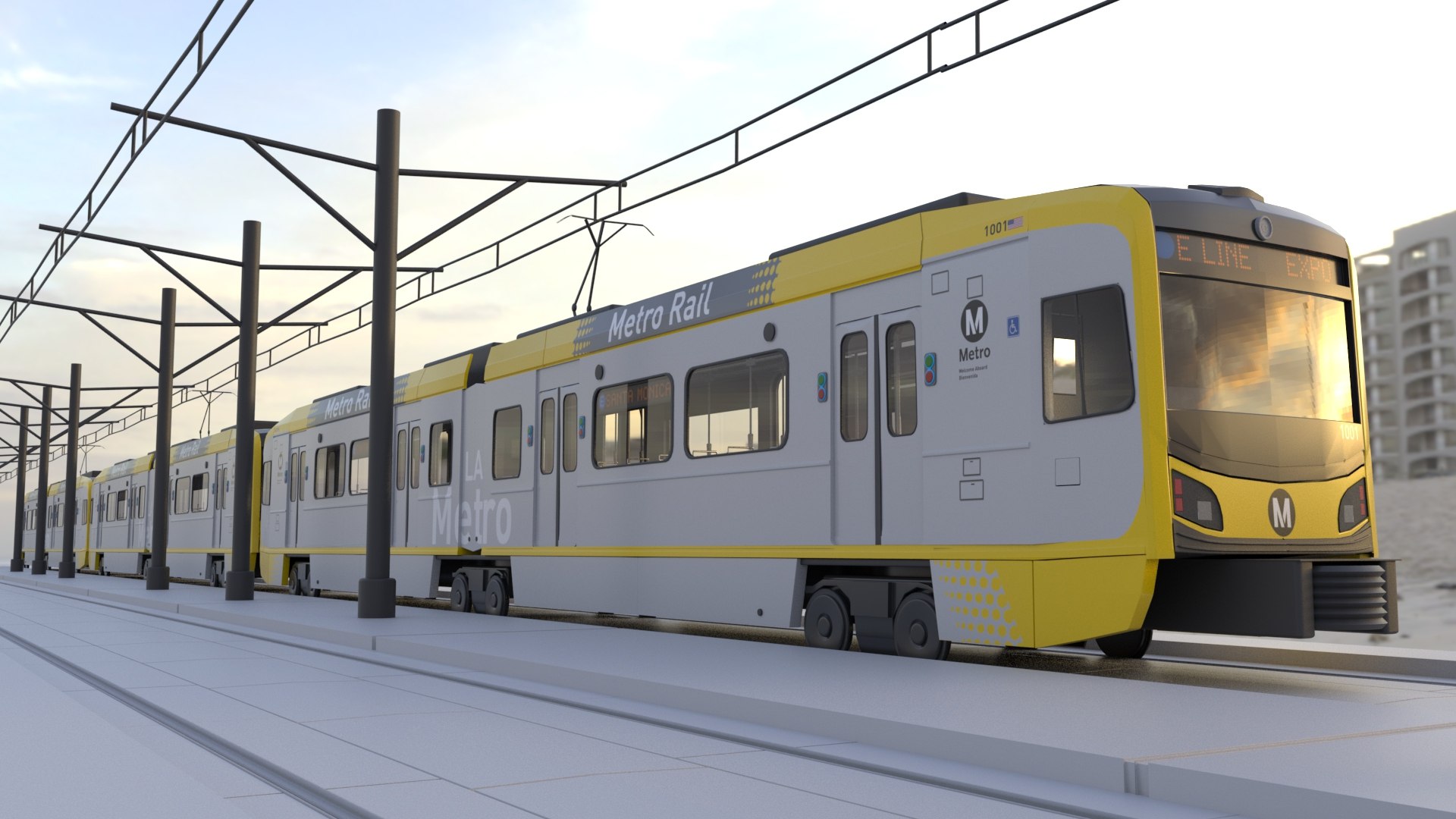 Kinkisharyo P3010 Expo Line LA Metro 3D Model - TurboSquid 1814262