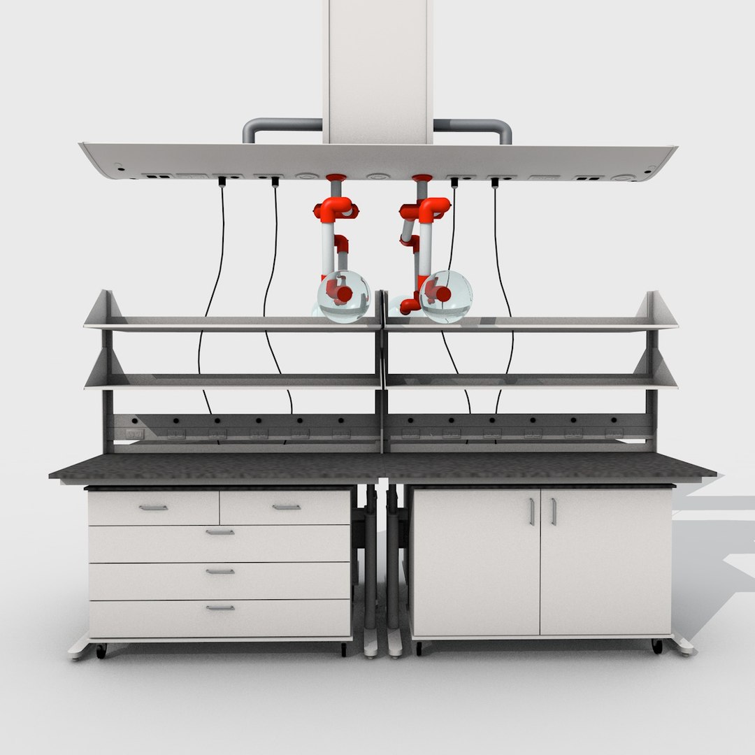 Lab Workstations 3D Model - TurboSquid 1269104