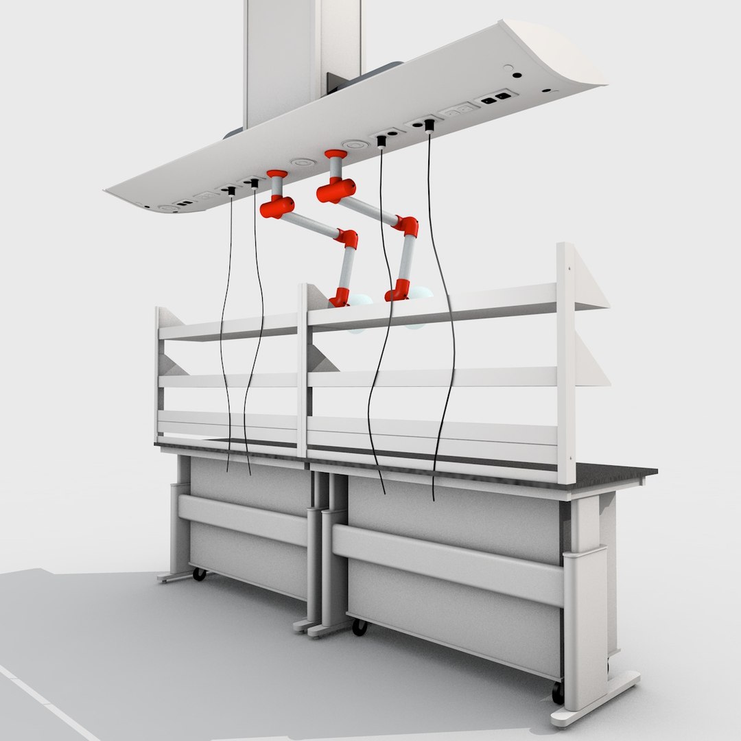 Lab Workstations 3D Model - TurboSquid 1269104