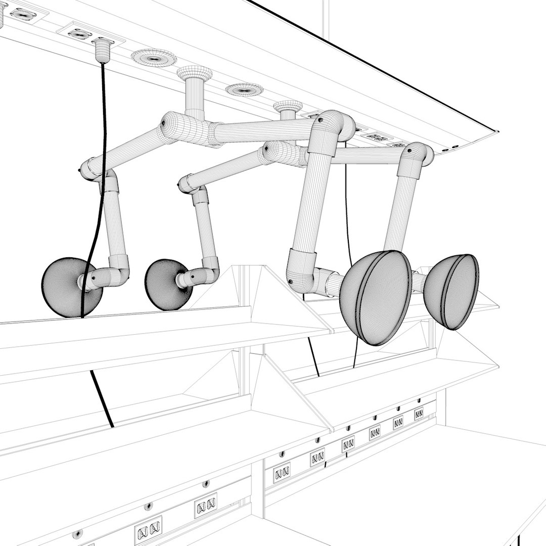 Lab Workstations 3D Model - TurboSquid 1269104