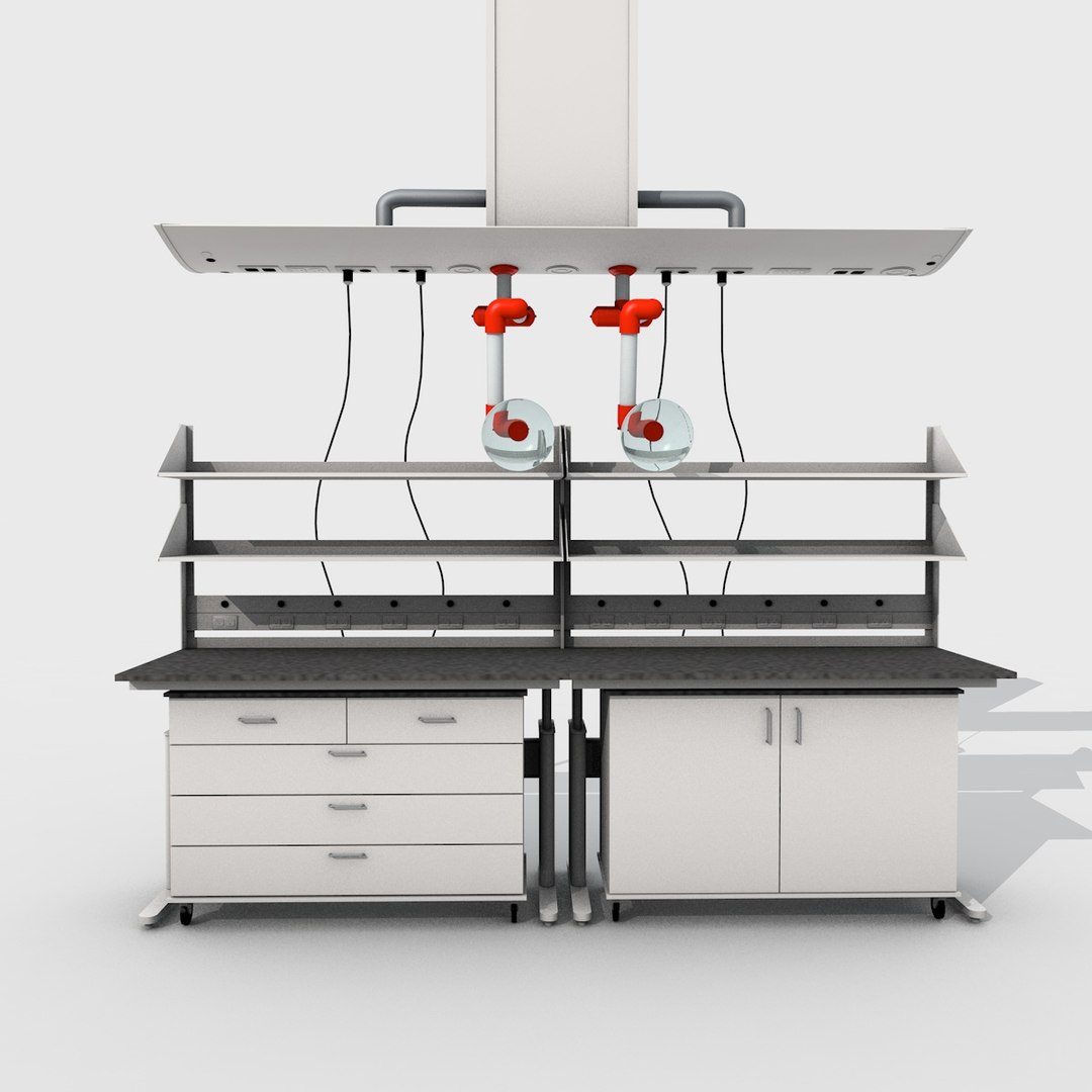 Lab Workstations 3D Model - TurboSquid 1269104