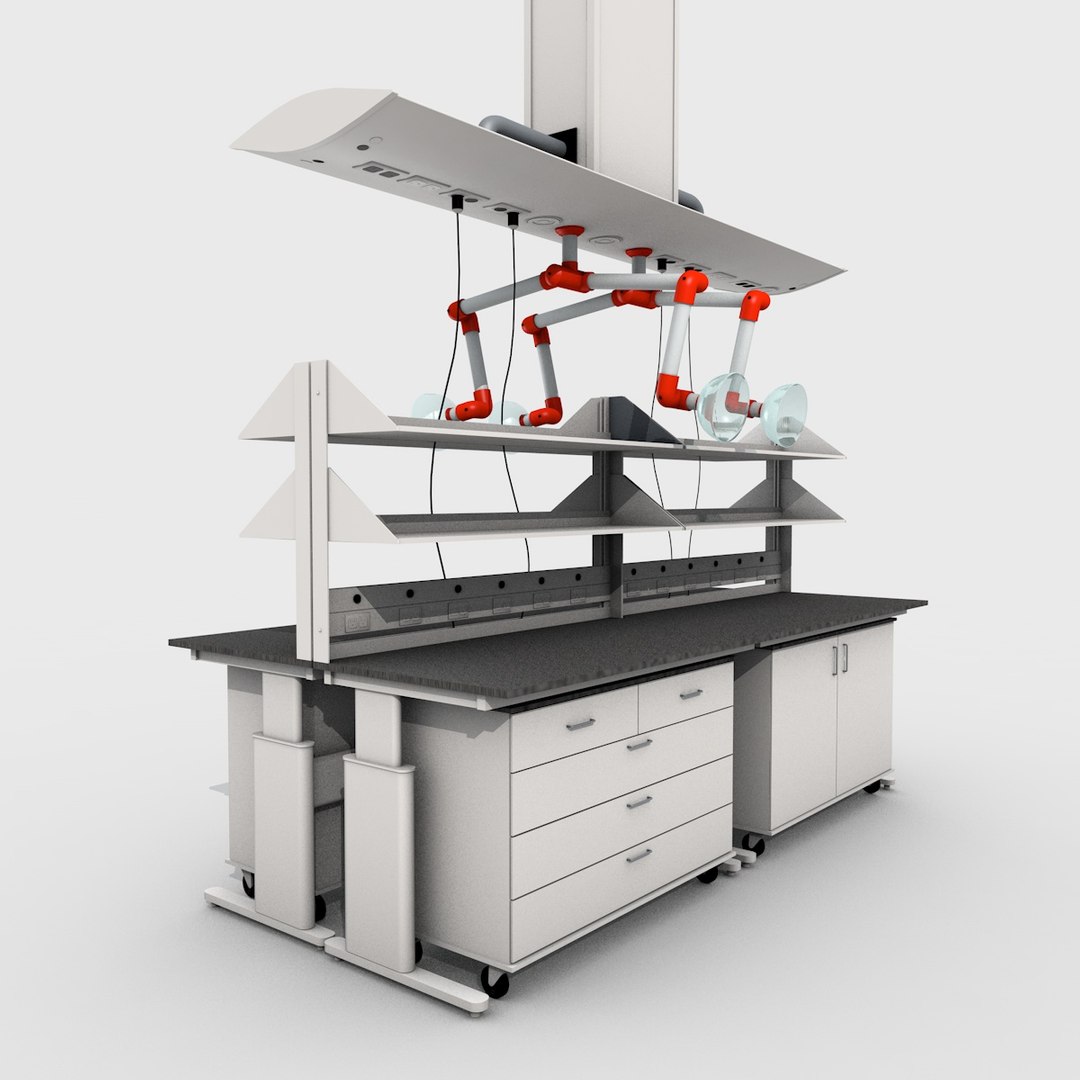 Lab Workstations 3D Model - TurboSquid 1269104
