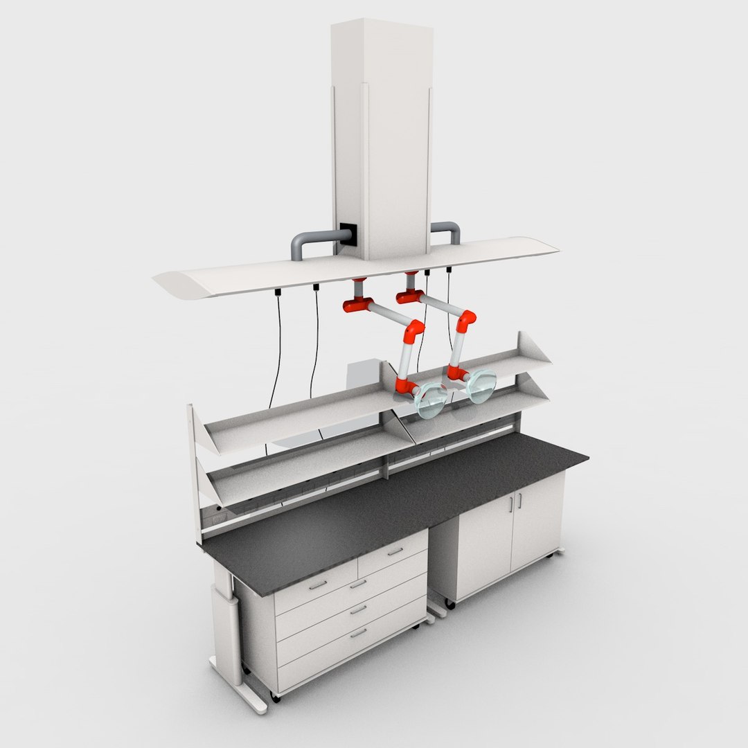 Lab Workstations 3D Model - TurboSquid 1269104