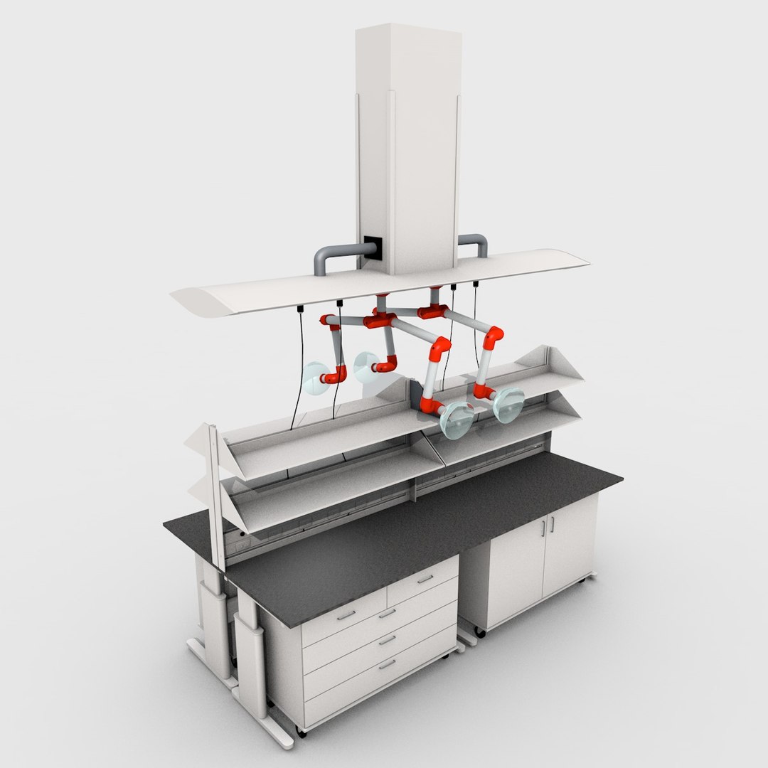 Lab Workstations 3D Model - TurboSquid 1269104