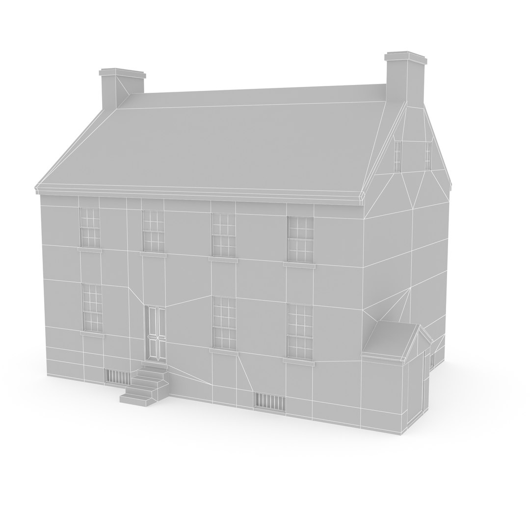 Historic Houses Brick And Stone Collection Model - TurboSquid 2415231