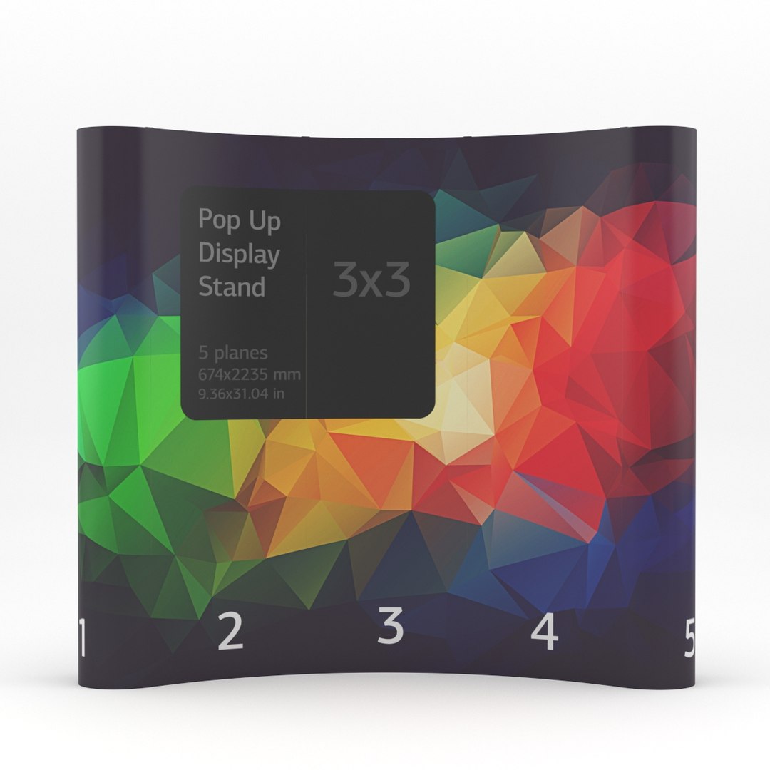 3d Model Pop Display Stand