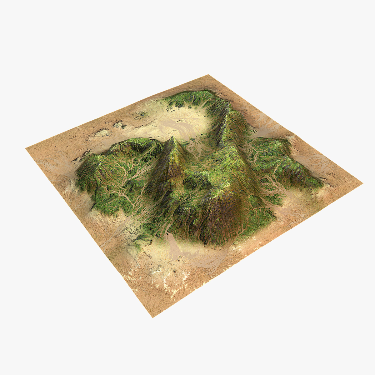 tropical island terrain 1 3d max