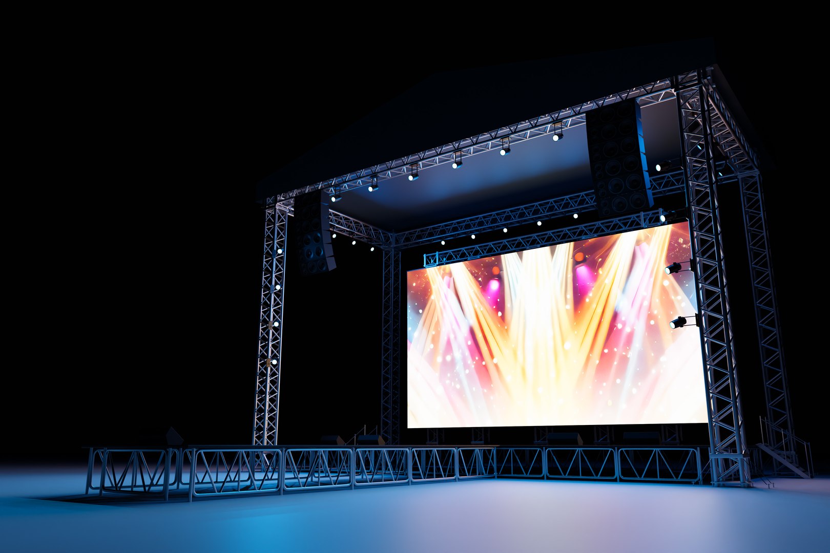 3D Concert Stage 03 - TurboSquid 2247155