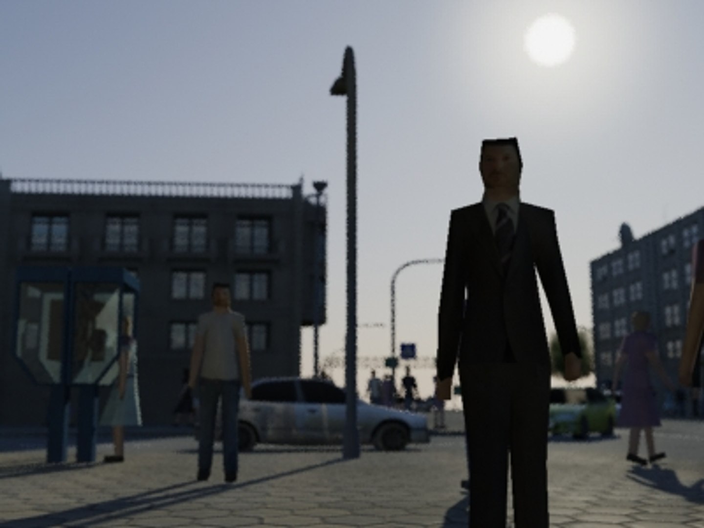 Realistic Street 3d Max