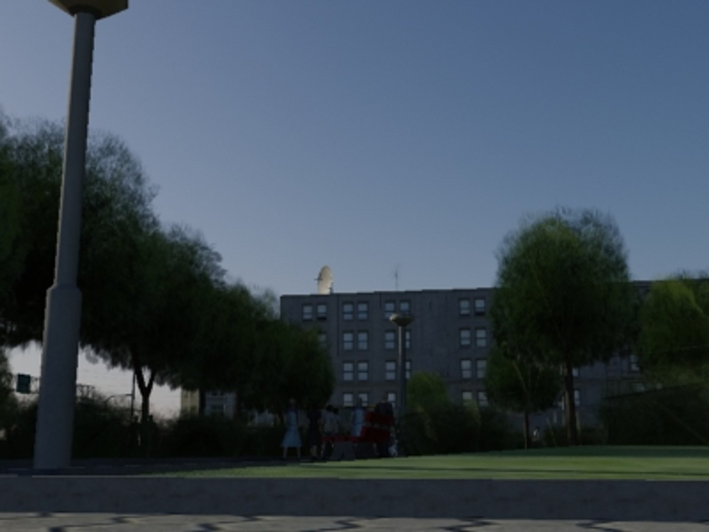 Realistic Street 3d Max