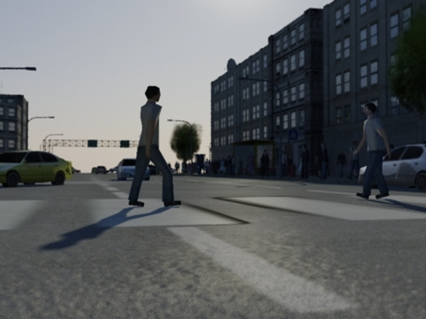 Realistic Street 3d Max