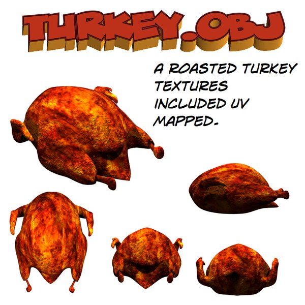 Roast Turkey 3D Models for Download | TurboSquid
