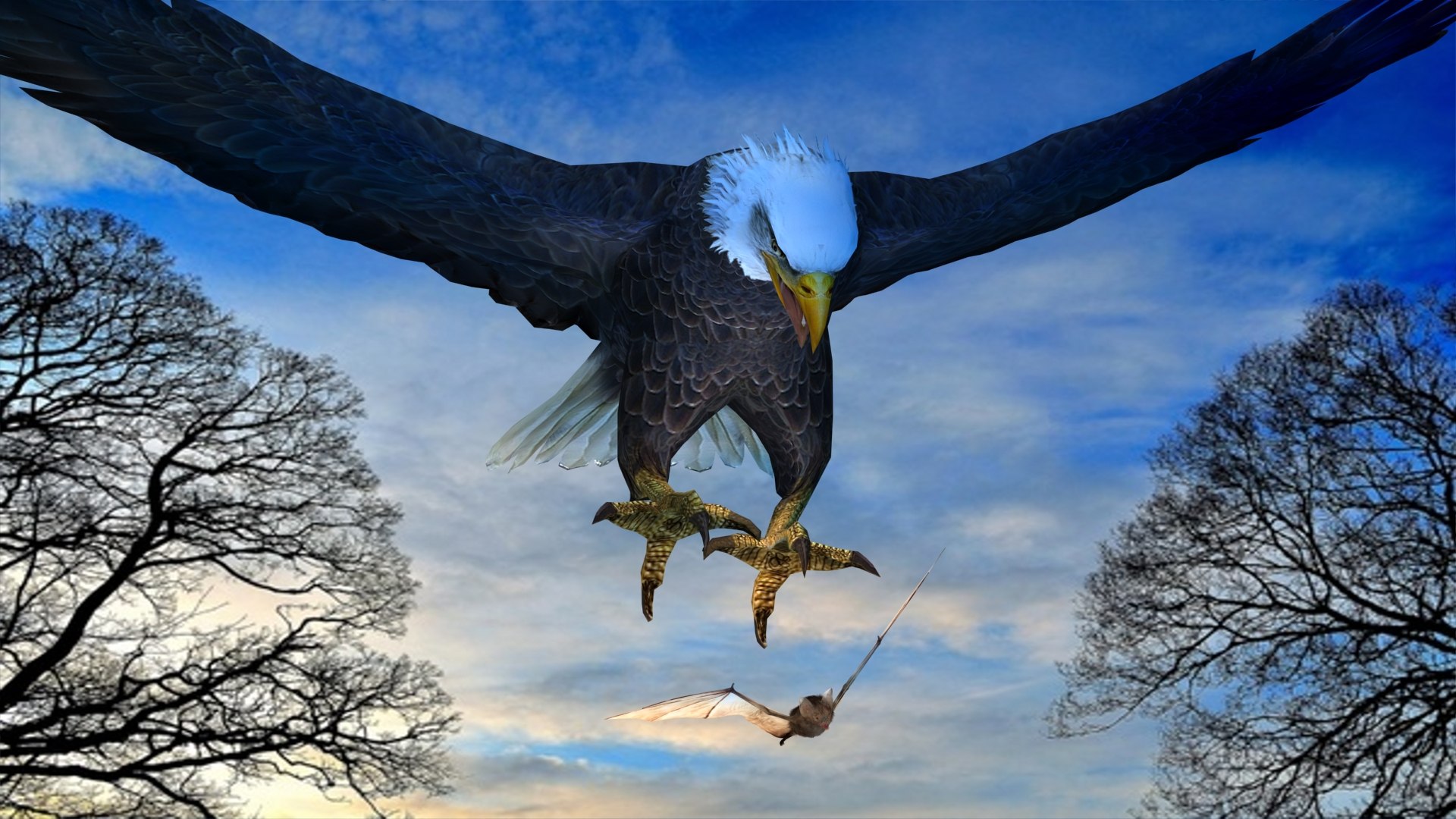 Eagle Attack 3D Model - TurboSquid 1734154
