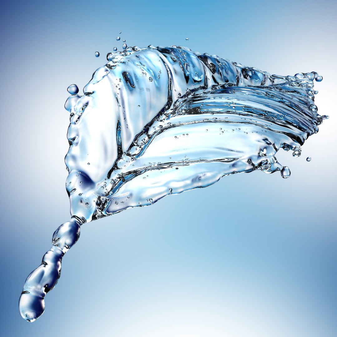 3D Leaf Water Splash Model - TurboSquid 1195740