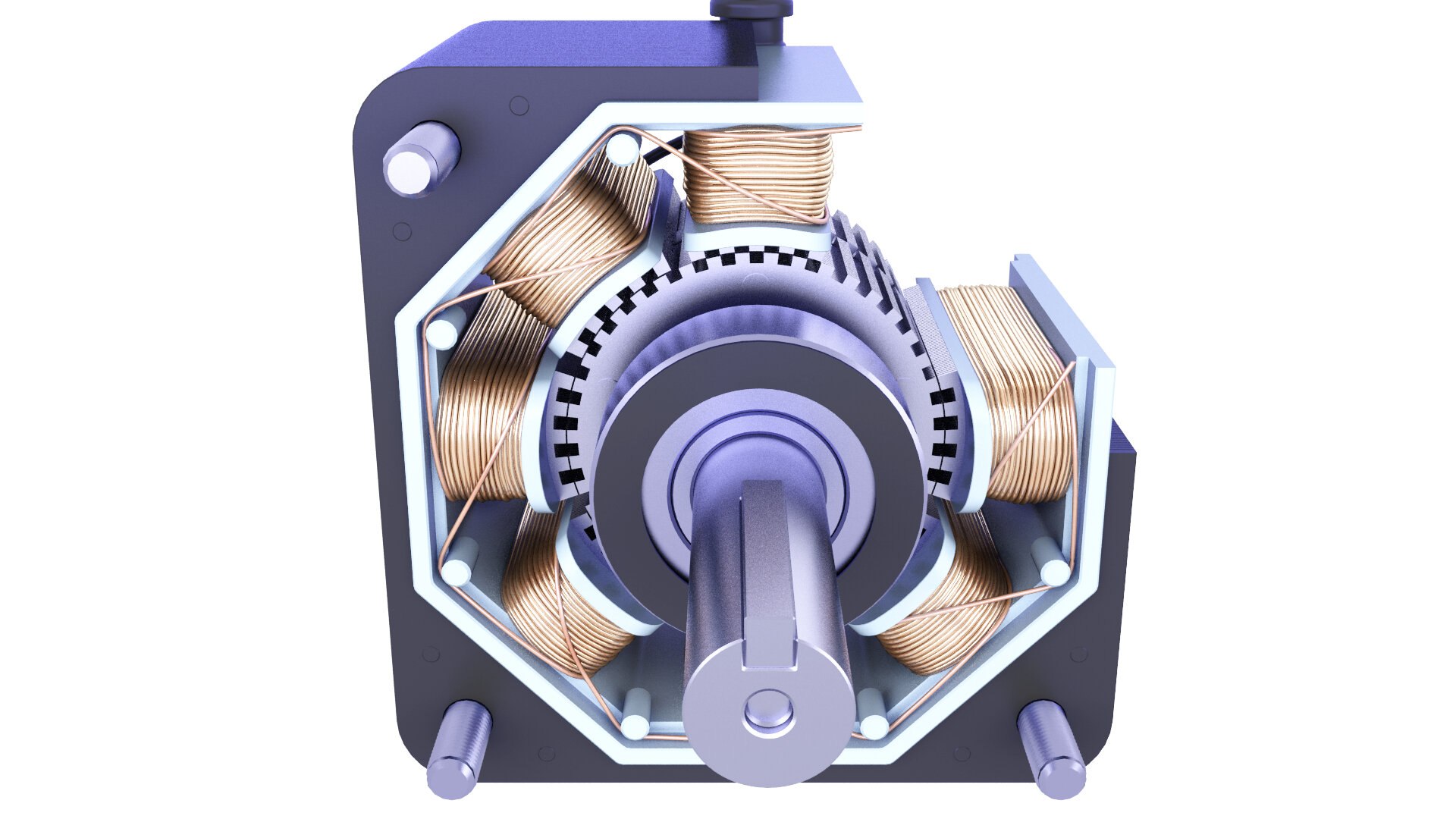 3D Model 2 Stepper Motor Cross Section Diagrams SET V5 - TurboSquid 2401360