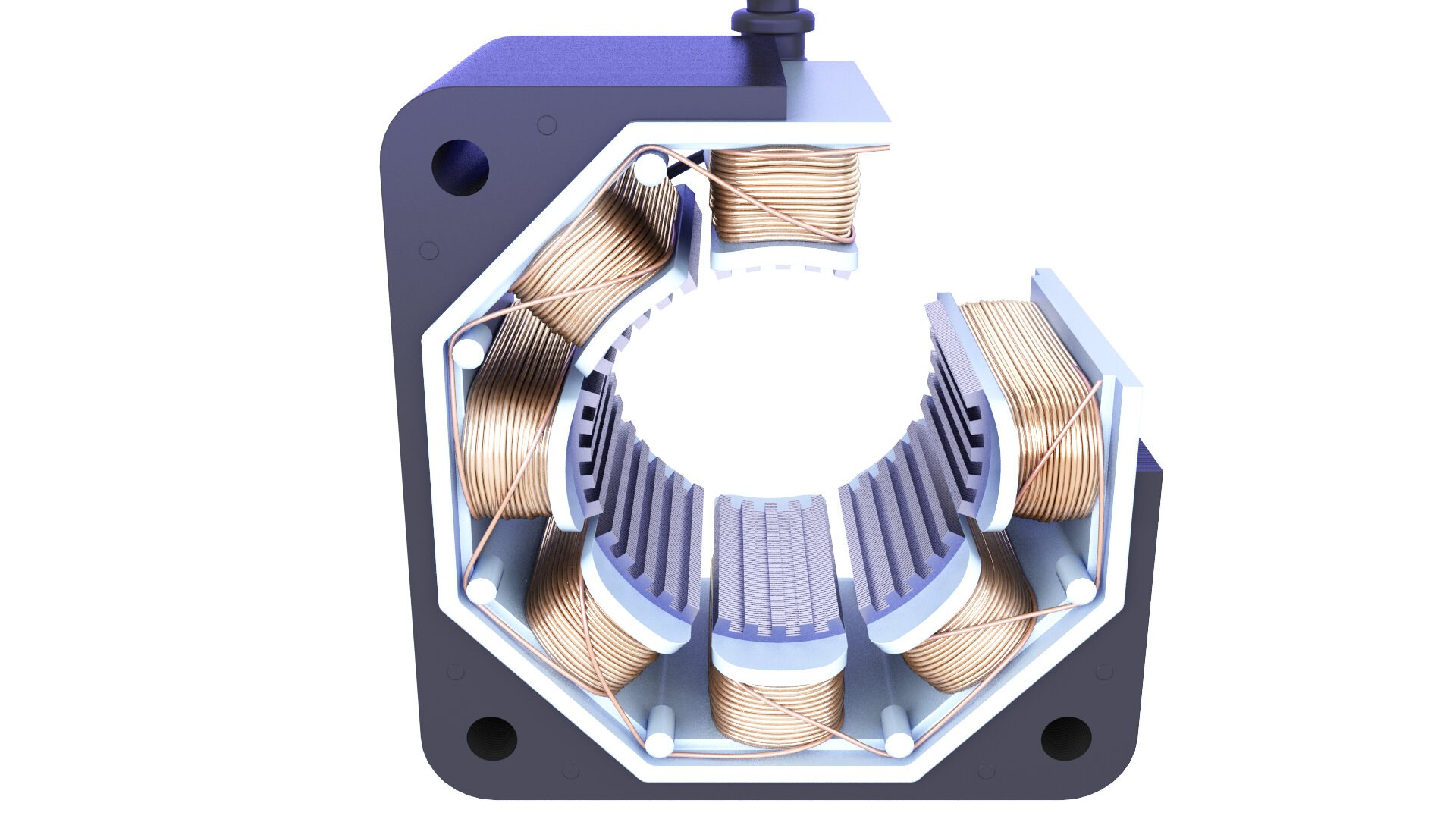 3D Model 2 Stepper Motor Cross Section Diagrams SET V5 - TurboSquid 2401360