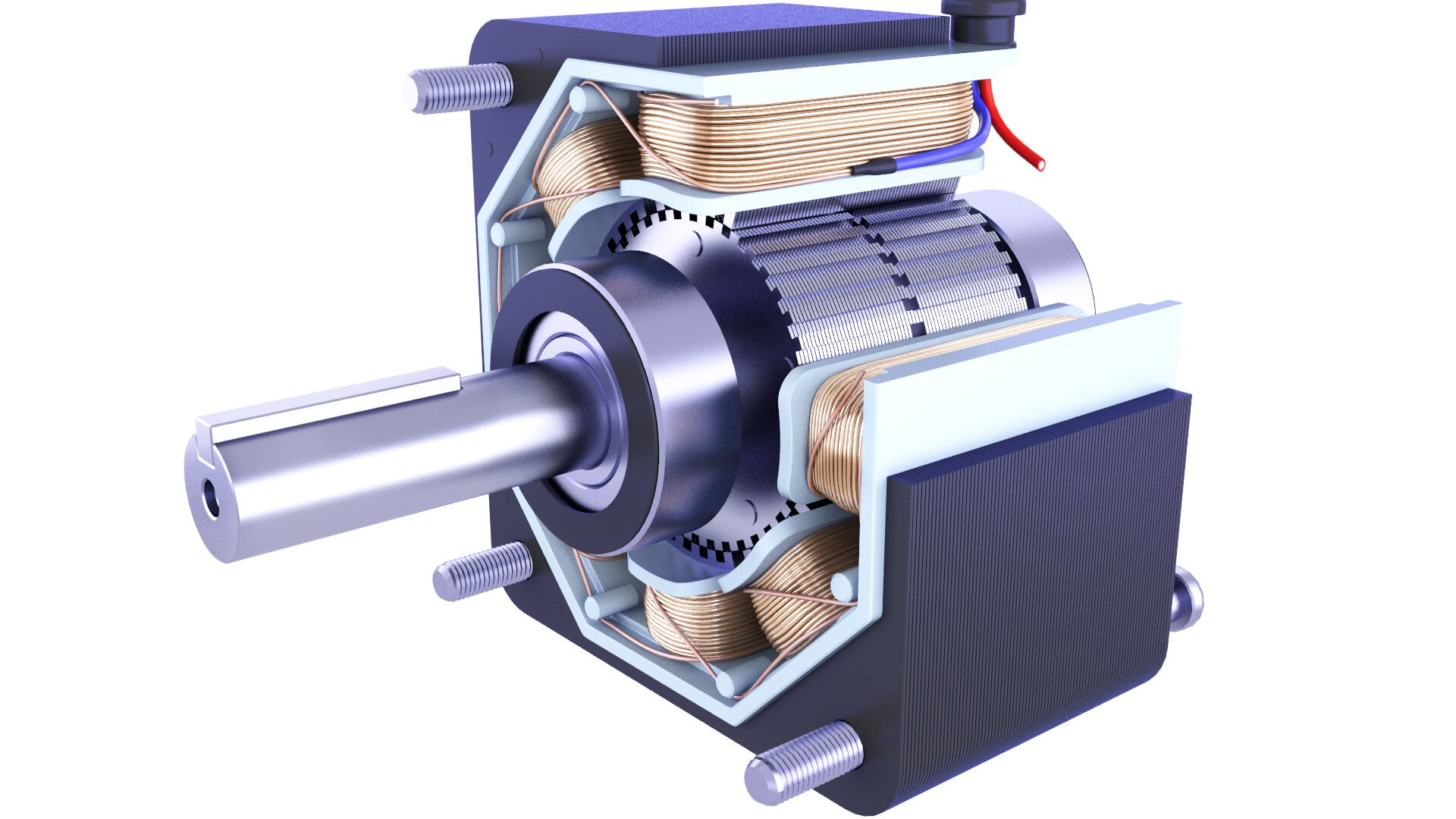 3D Model 2 Stepper Motor Cross Section Diagrams SET V5 - TurboSquid 2401360