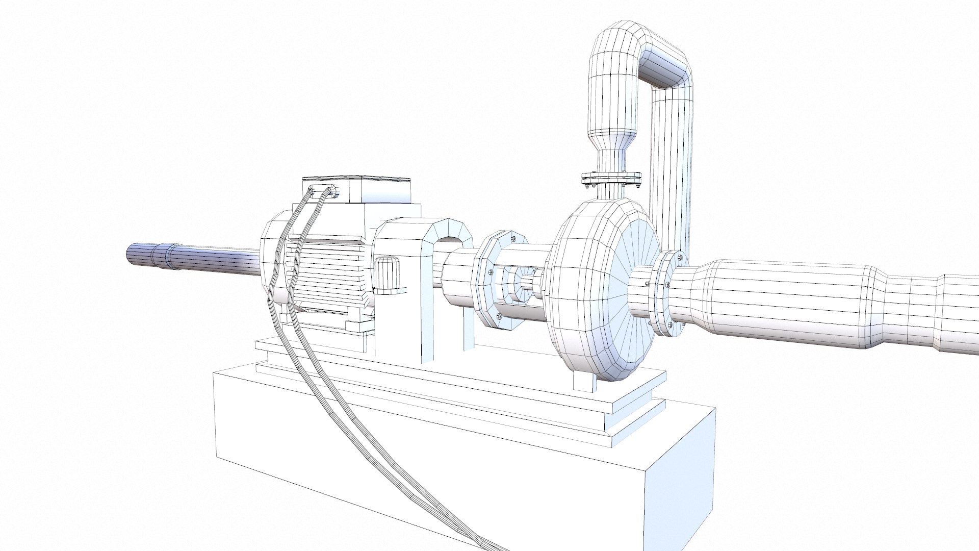 3D Motor Pump Model - TurboSquid 2343138