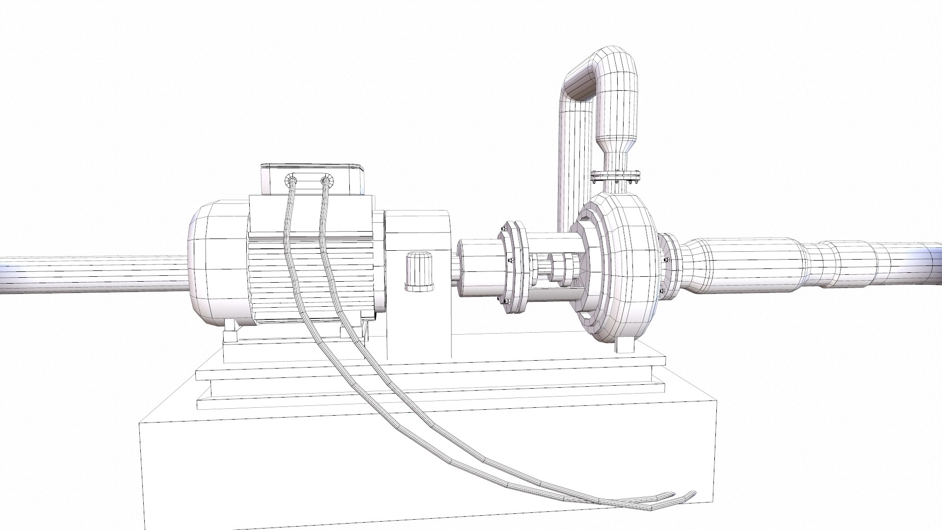 3D Motor Pump Model - TurboSquid 2343138