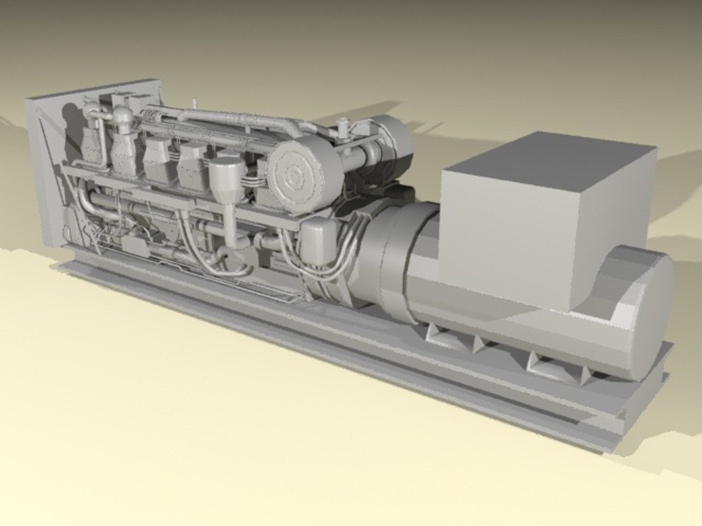 3d Generator Parts Model