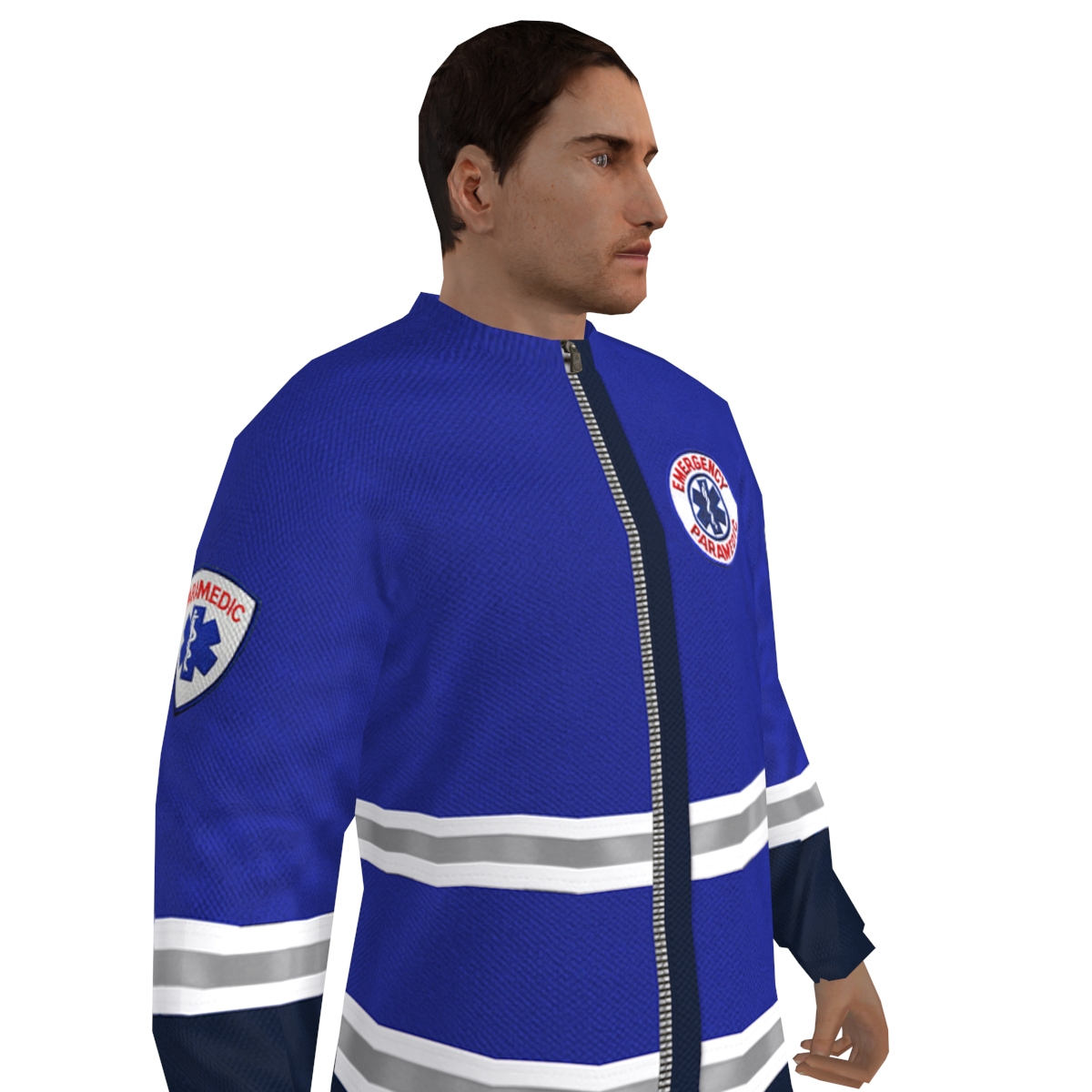 3d rigged paramedic model