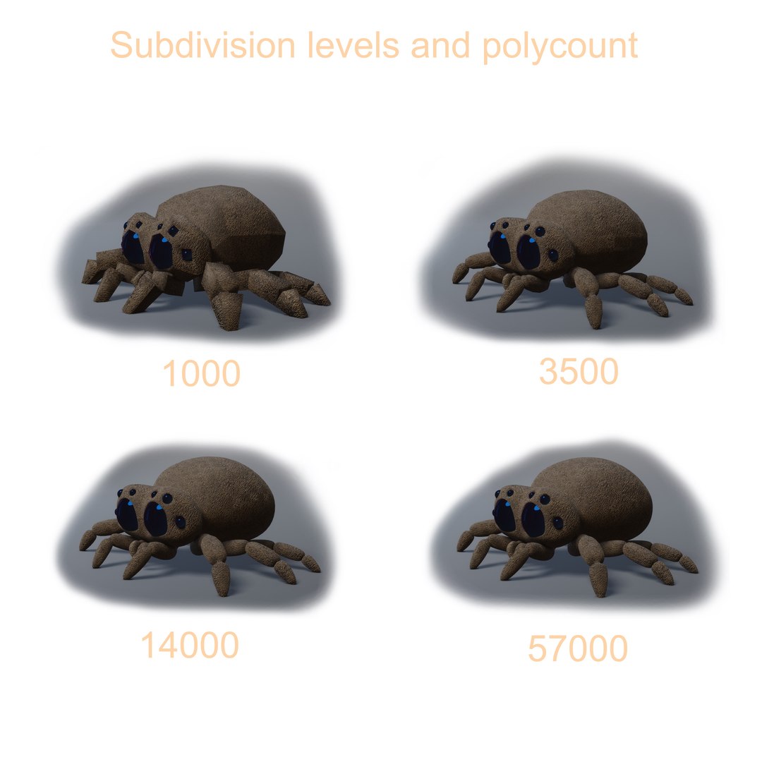 Spider 3D Model - TurboSquid 1960118