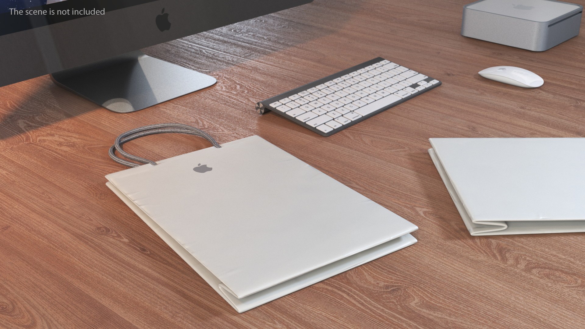 Apple Store Paper Bag Medium Folded 3D Model - TurboSquid 2373186