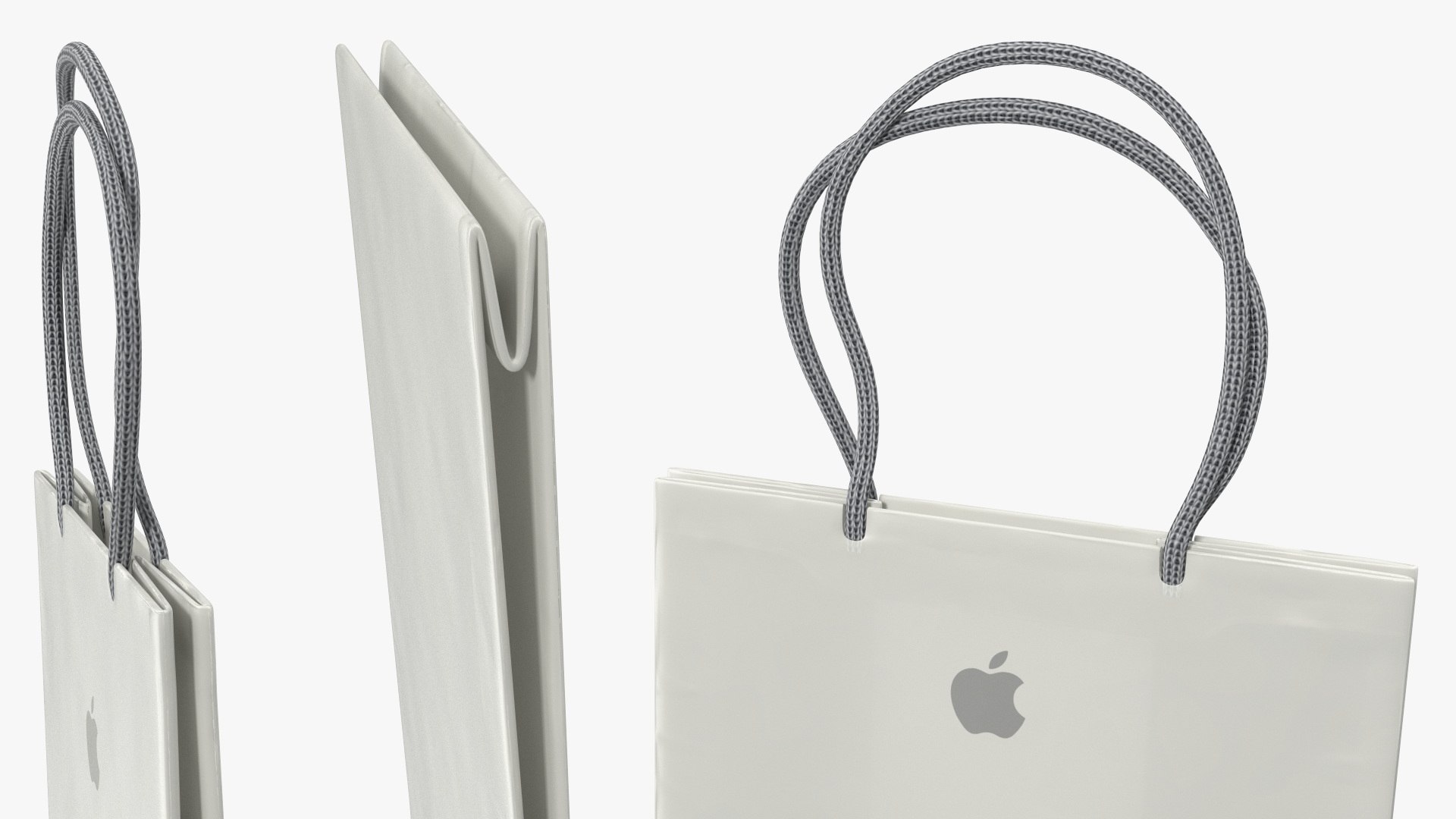 Apple Store Paper Bag Medium Folded 3D Model - TurboSquid 2373186