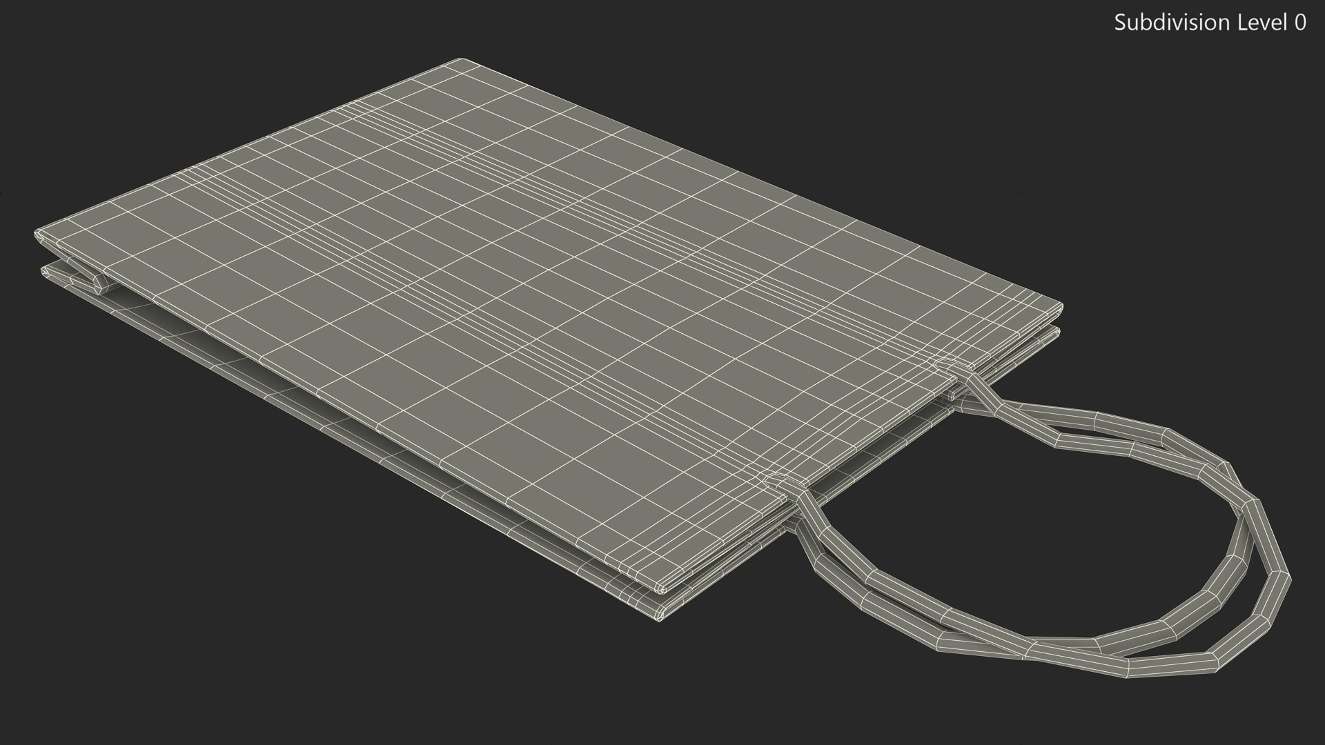 Apple Store Paper Bag Medium Folded 3D Model - TurboSquid 2373186