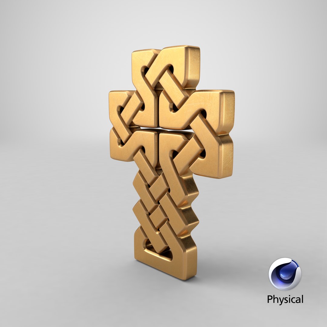 Celtic Knotwork Cross 1 Model - TurboSquid 2104367