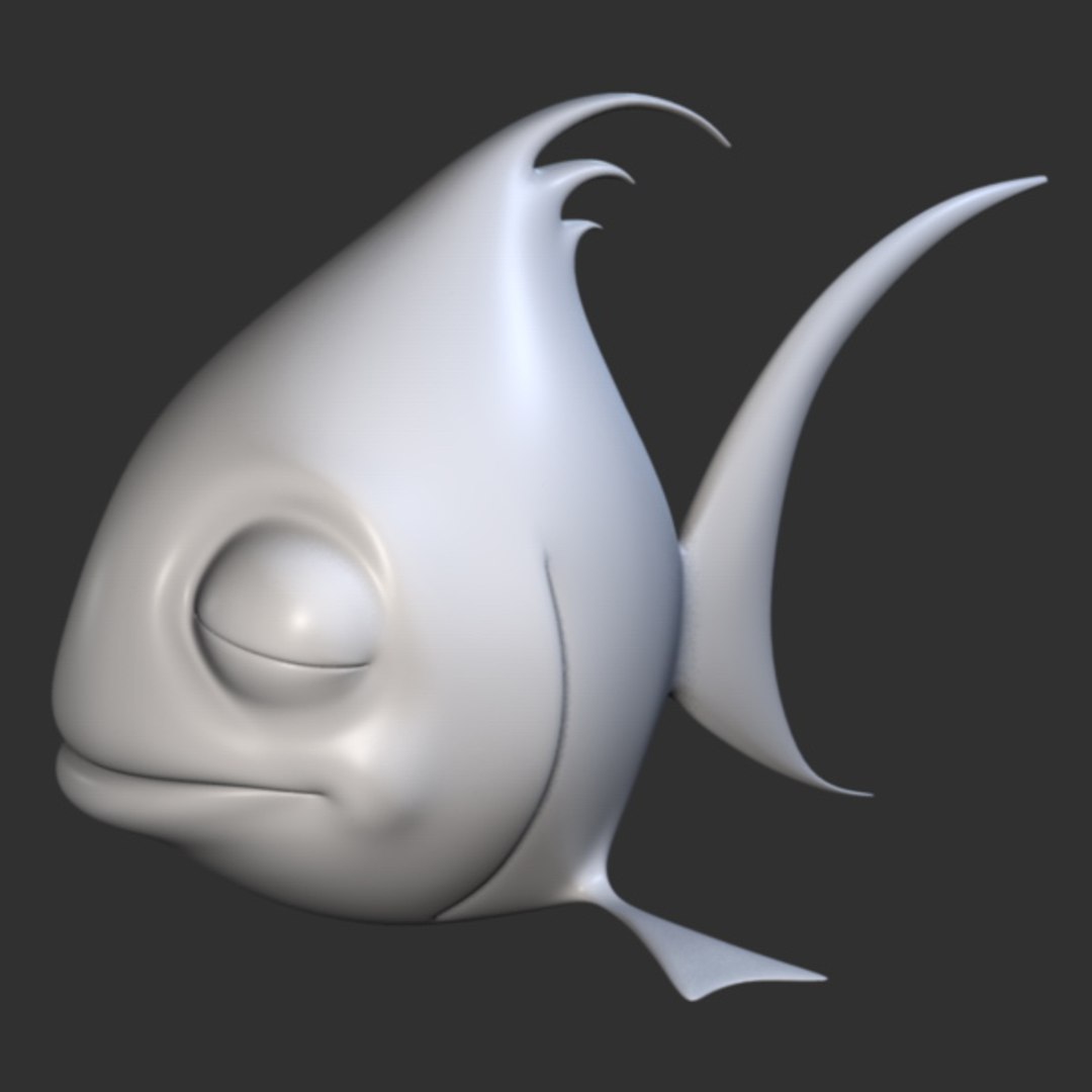 3d Model Cartoon Fish