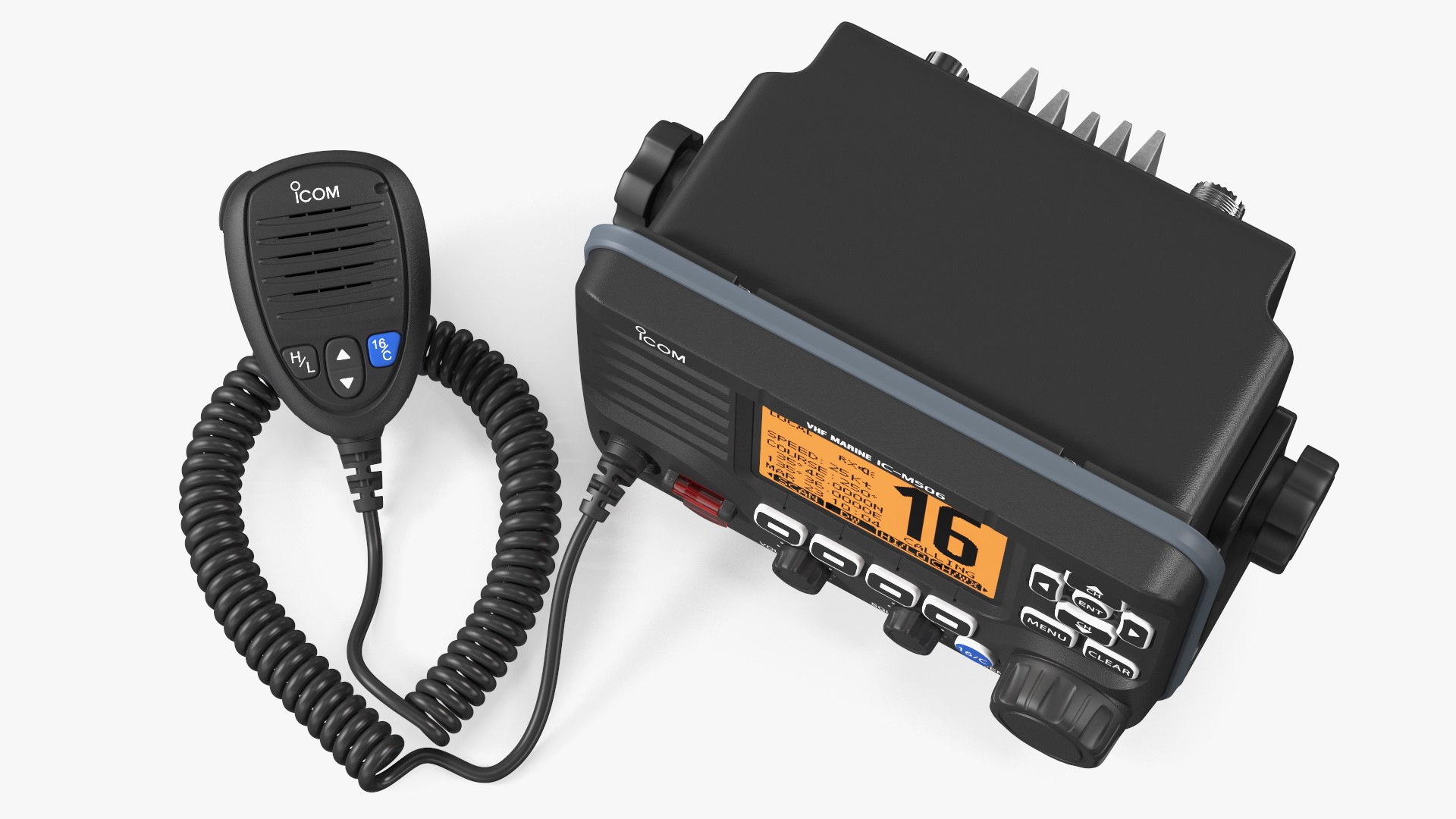 3D Icom M506 Marine Vhf Model - TurboSquid 1694976