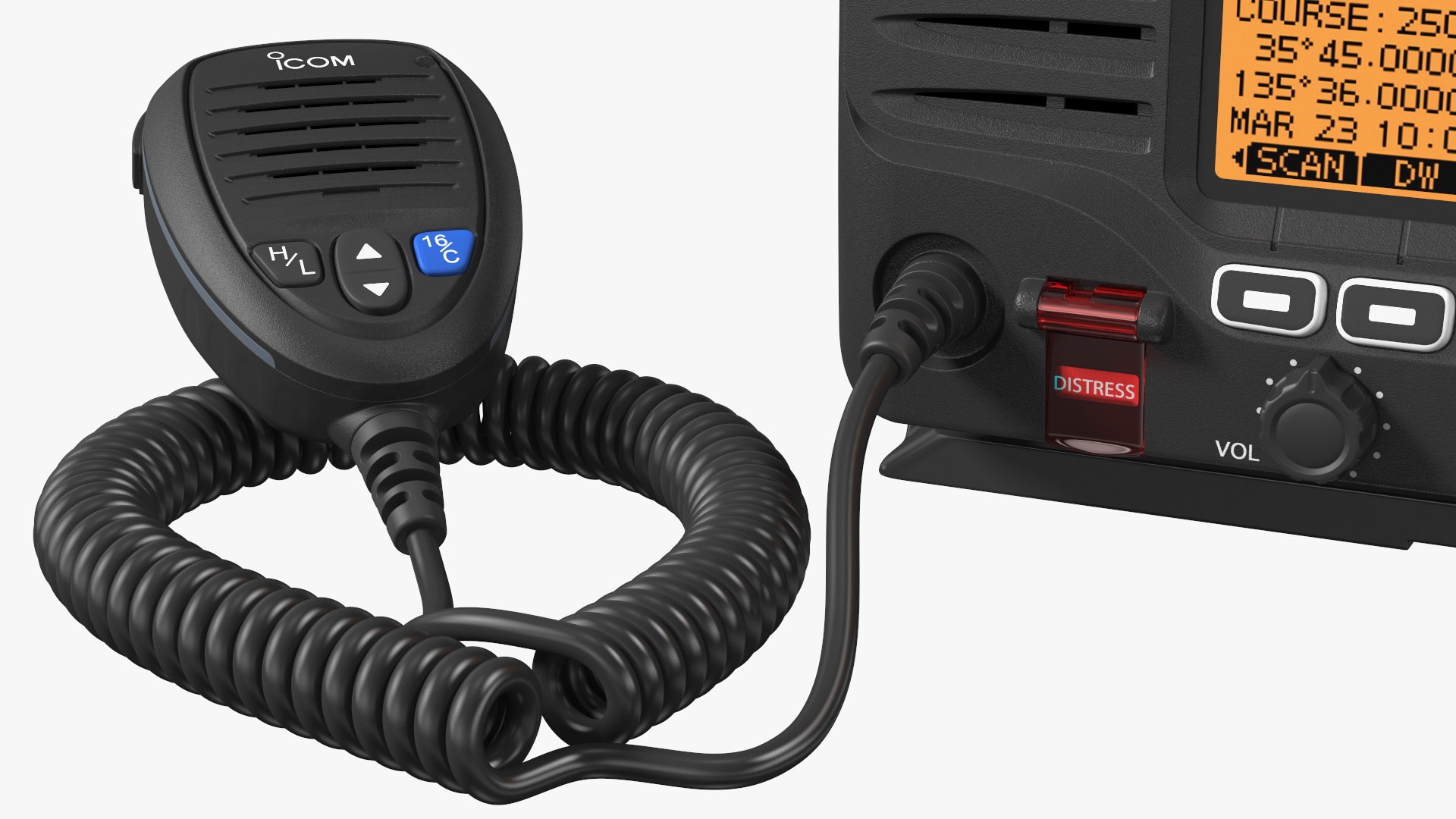 3D icom m506 marine vhf model - TurboSquid 1694976