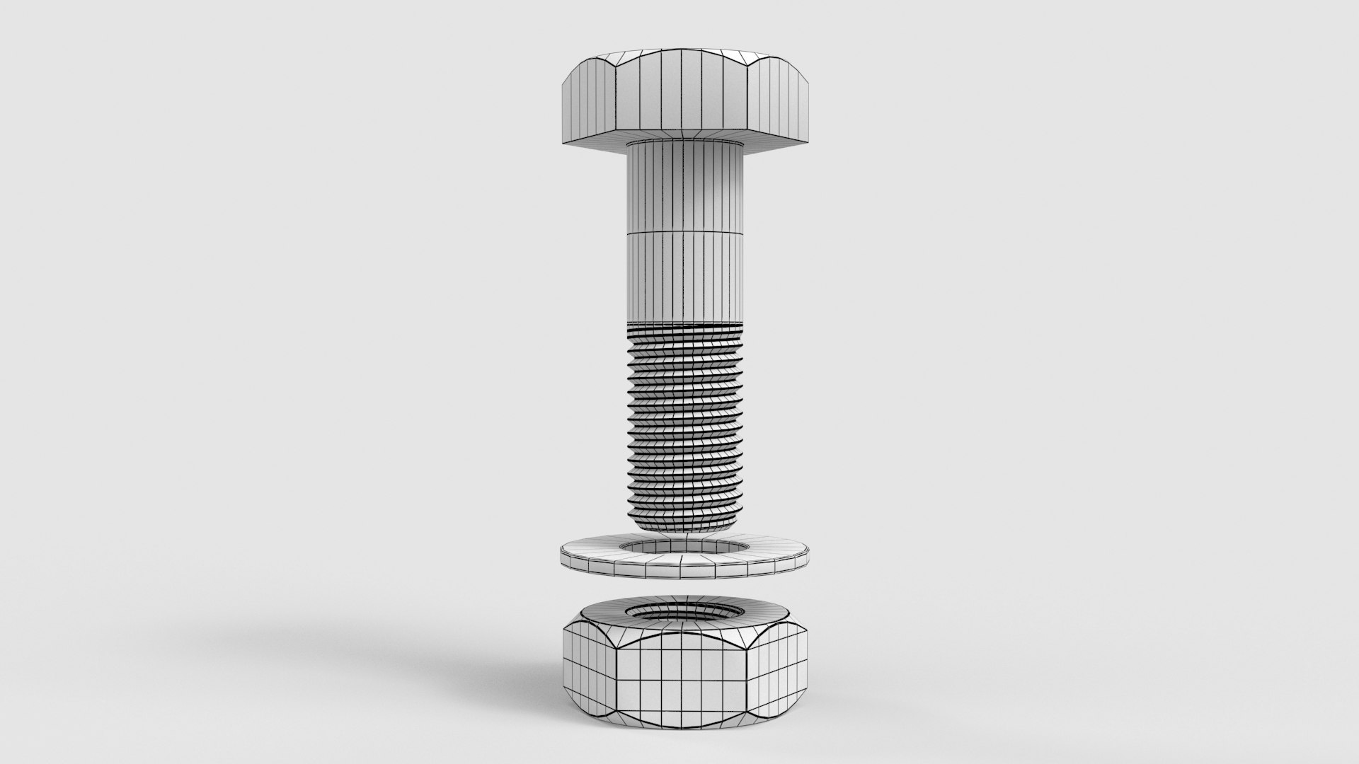 Gold Hex Bolt 3D model - TurboSquid 2116159